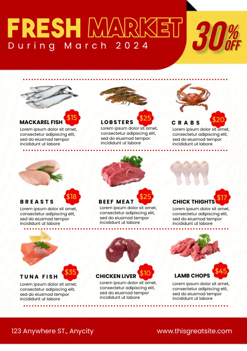 Fresh Market List Price Template | PosterMyWall