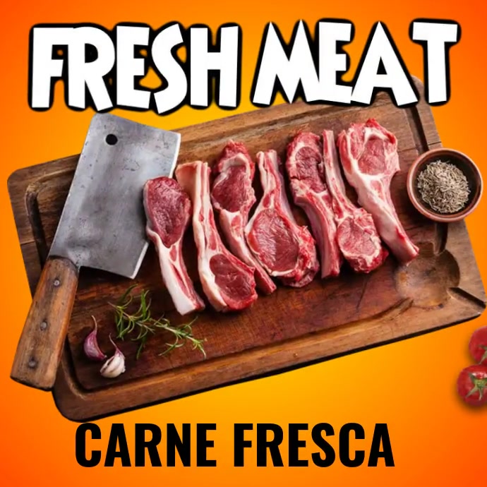 fresh meat 3 Template | PosterMyWall