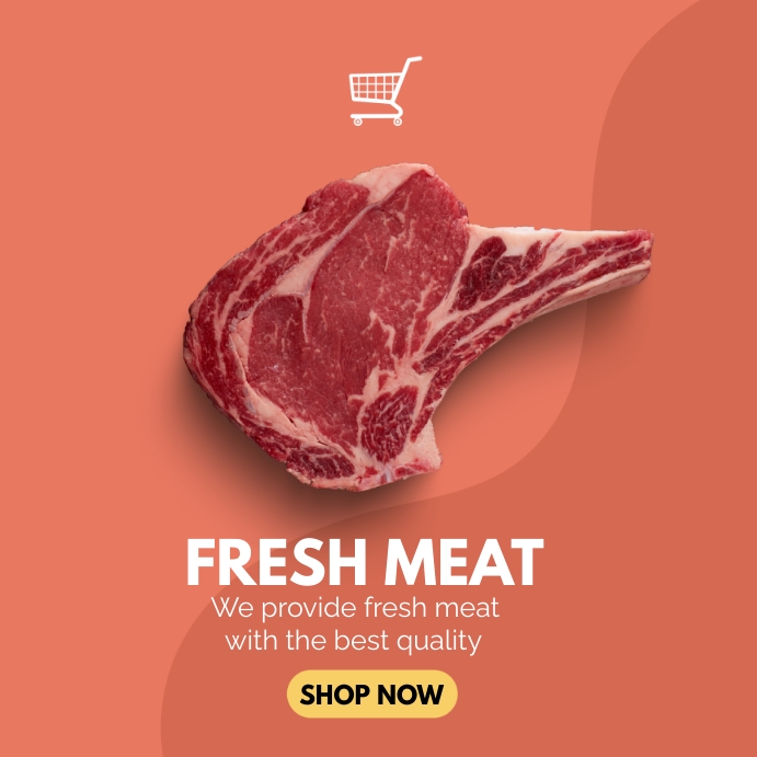 FRESH MEAT BUTCHER TEMPLATE | PosterMyWall