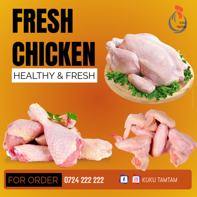 Copy of Fresh Meat Flyer Instagram Post | PosterMyWall