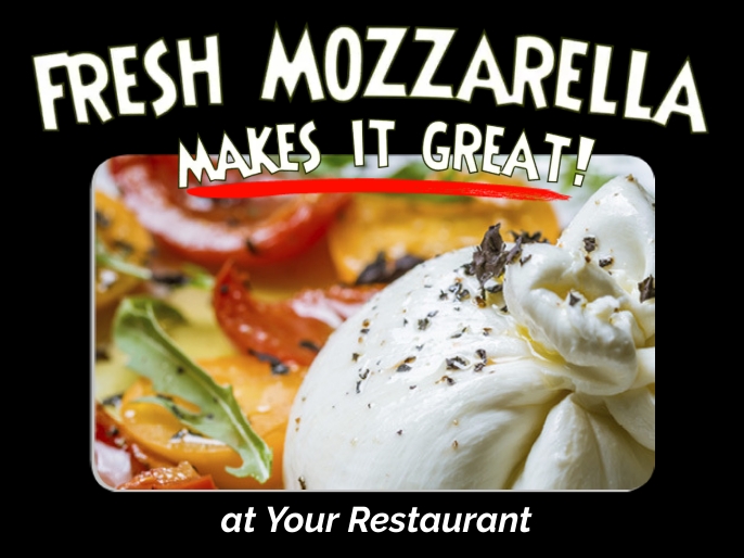 Fresh Mozzarella Template | PosterMyWall