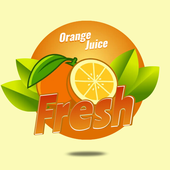Copy of Fresh Orange Logo | PosterMyWall