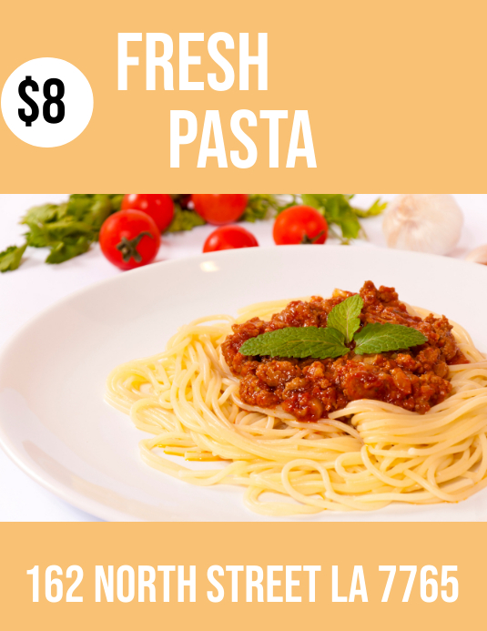 fresh pasta Template | PosterMyWall