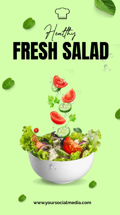 Fresh Salad Template | PosterMyWall