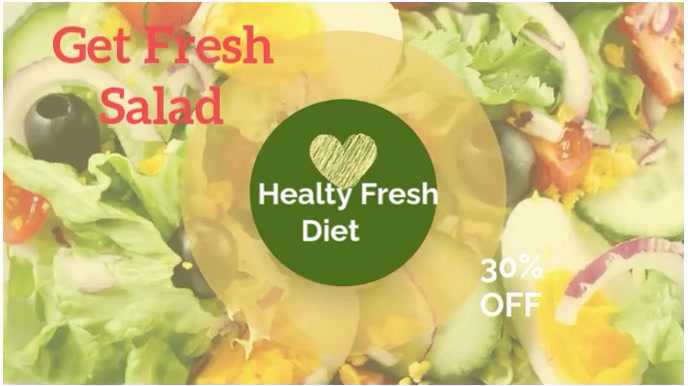 Fresh Salad video Template | PosterMyWall