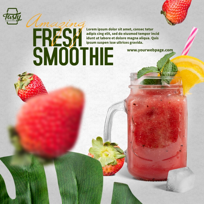 Copy of Fresh Smoothie Template | PosterMyWall