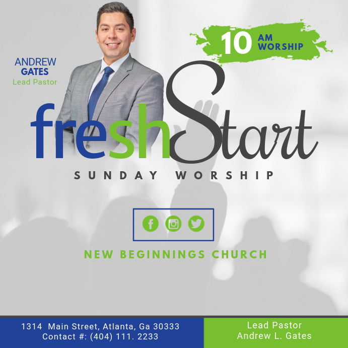 Fresh Start Template | PosterMyWall