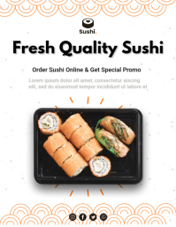 Sushi Food Ads Template | PosterMyWall