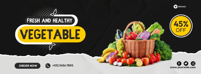 Fresh Vegetable Template | PosterMyWall