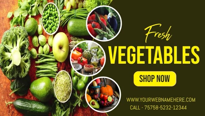 Fresh Vegetables Template | PosterMyWall