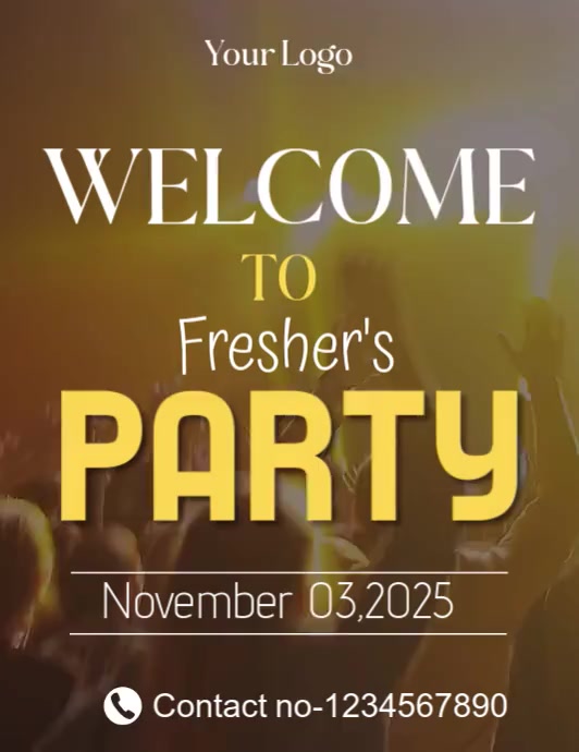 Copy of Freshers Party Flyer (us Letter) | PosterMyWall