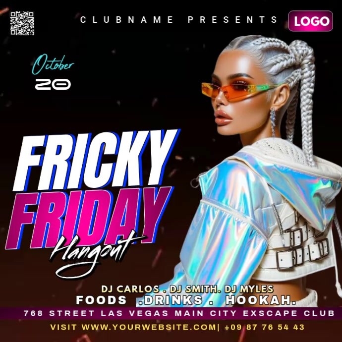 Plantilla de fricky friday party posters | PosterMyWall