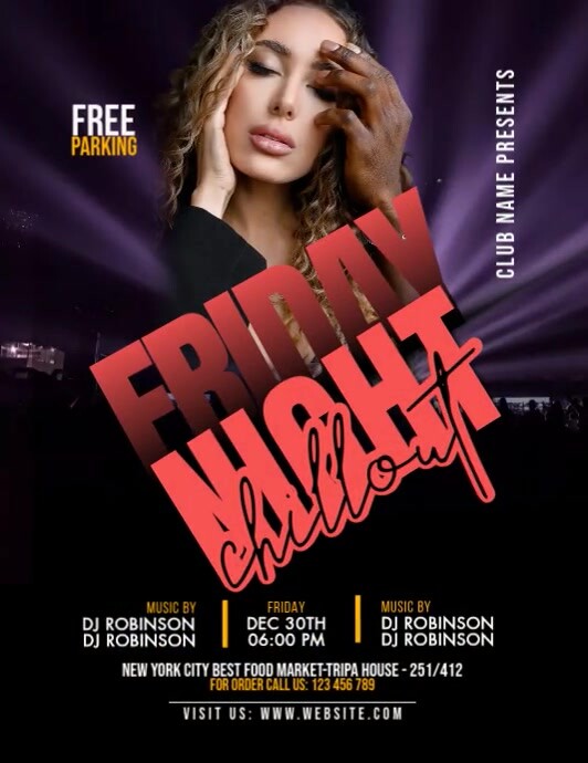 Frida Night Party Flyer Template | PosterMyWall
