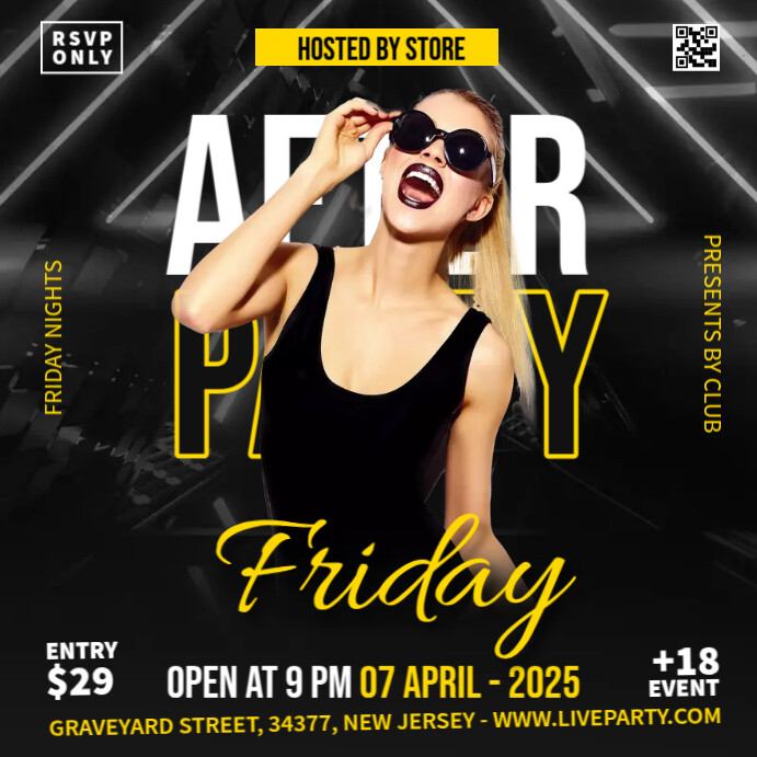 Friday After Party Template | PosterMyWall