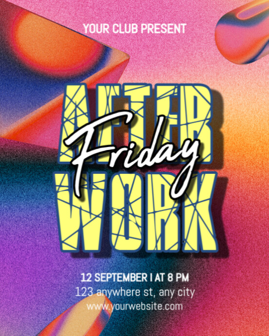 Plantilla de friday after work | PosterMyWall