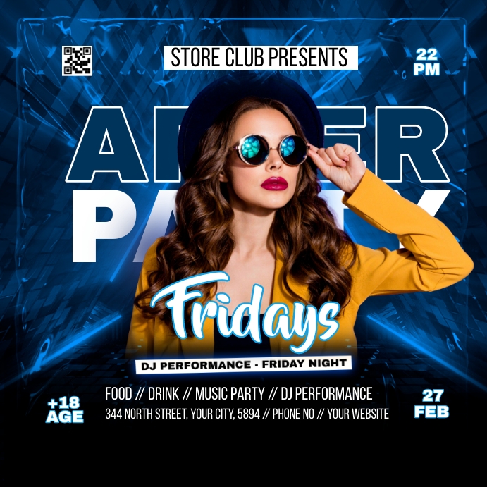 Friday After Work Party Ads Template | PosterMyWall