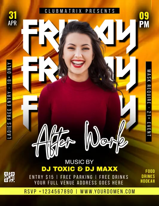 Copy of Friday after work party | PosterMyWall