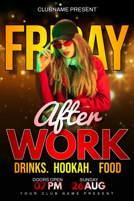 Plantilla de Friday After Work Party | PosterMyWall