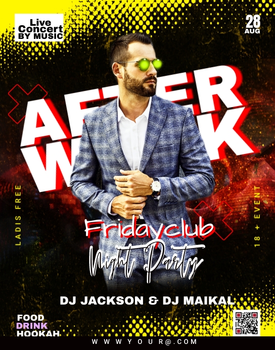 Modèle Du Vendredi Après le Travail | PosterMyWall