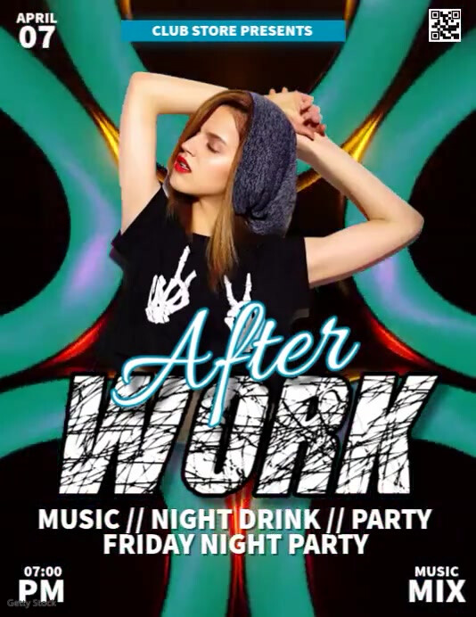 Friday Afterwork Party Video Template | PosterMyWall