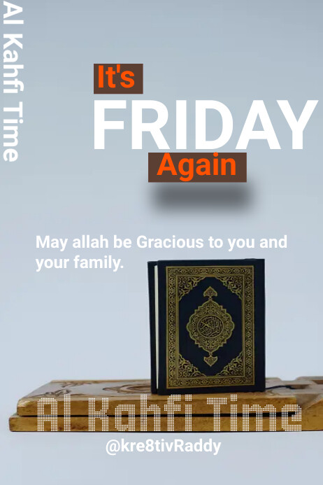 Friday Al Kahfi time Template | PosterMyWall