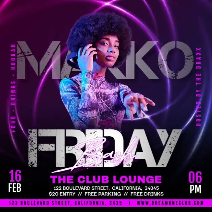 Plantilla de Friday Bash | PosterMyWall