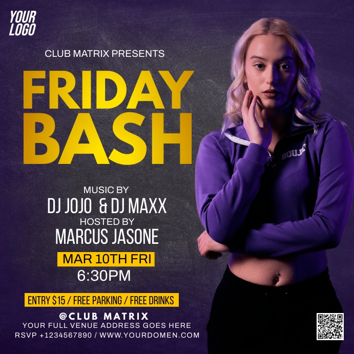 Friday bash Template | PosterMyWall