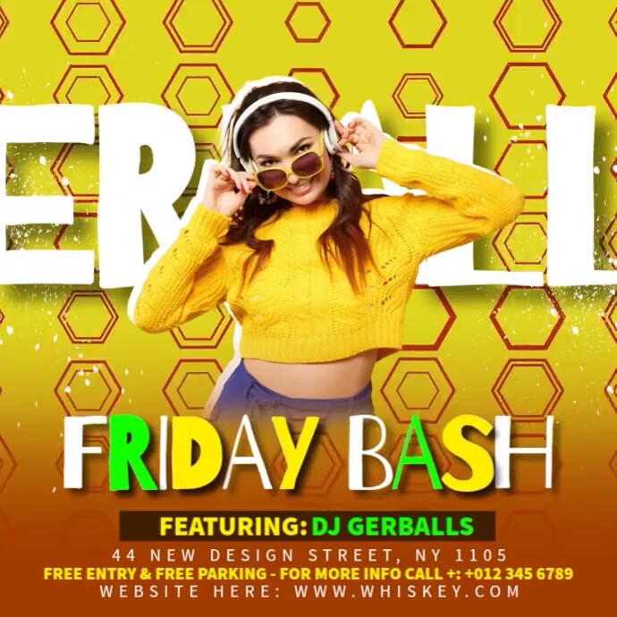 Friday Bash Template | PosterMyWall