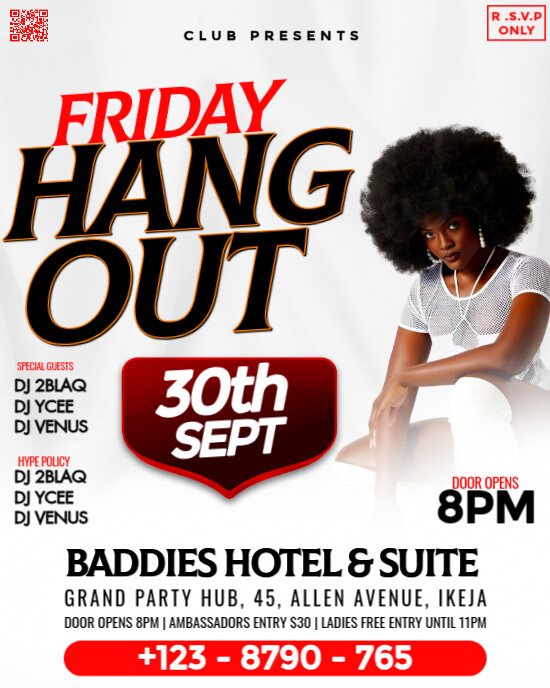 Friday Bash Night Party Template | PosterMyWall