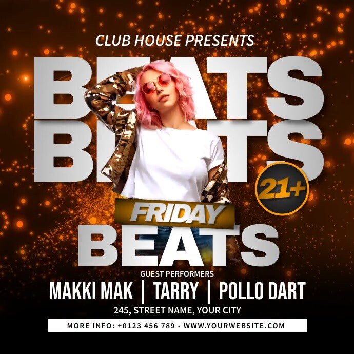 Friday Beats Template | PosterMyWall