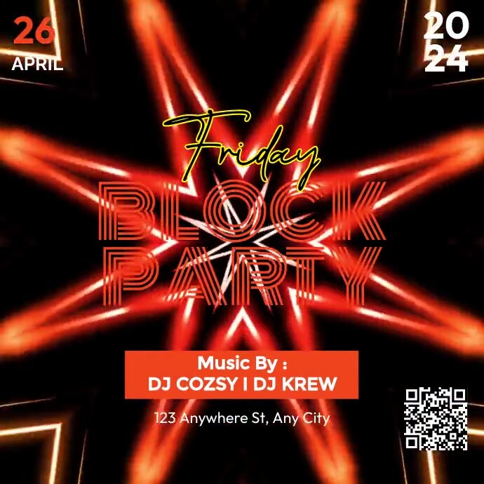 Friday Block Party Template | PosterMyWall