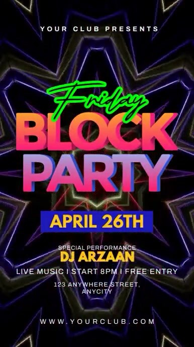 Copy of Friday Block Party | PosterMyWall