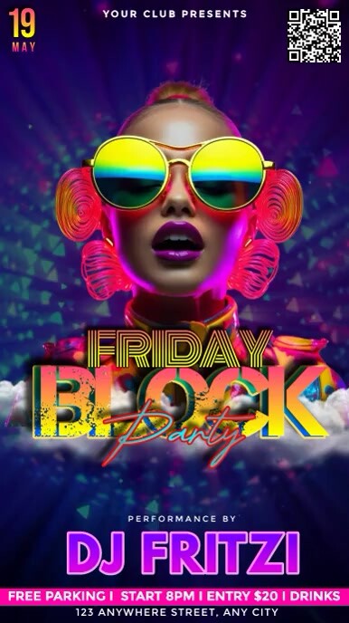 Plantilla de Friday Block Party | PosterMyWall