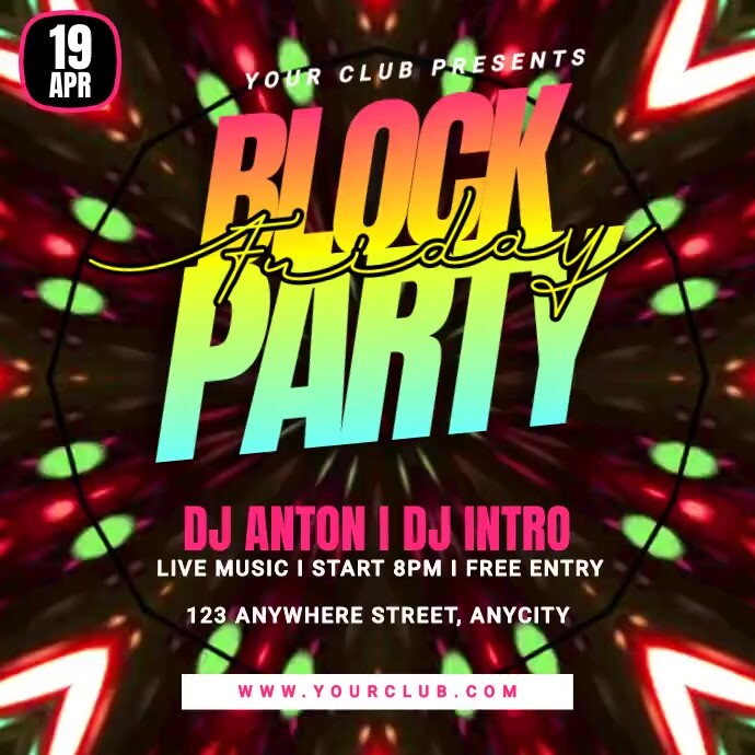 Copy of Friday Block Party | PosterMyWall