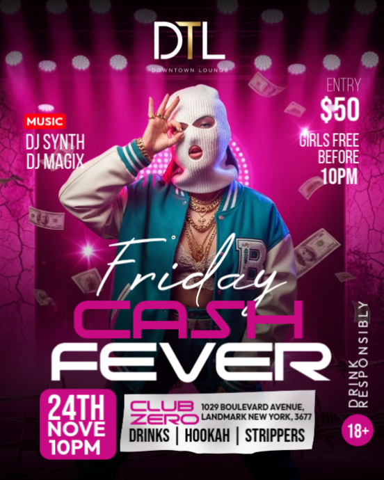 Friday Cash Fever Templat | PosterMyWall