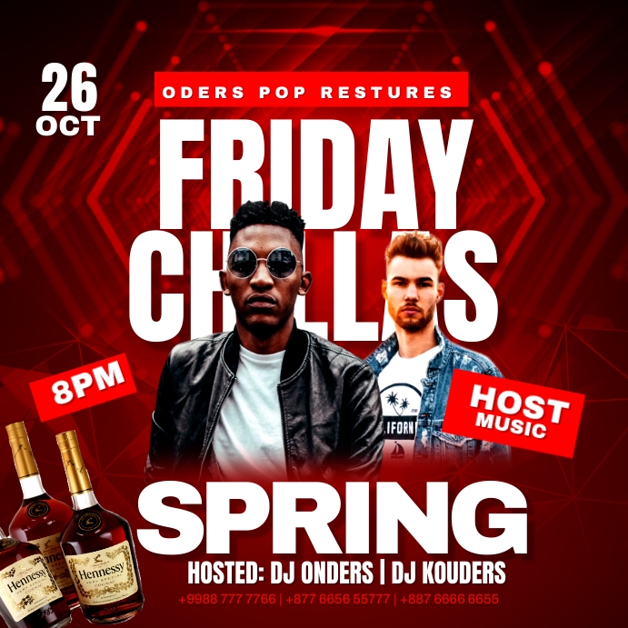 friday chillas Template | PosterMyWall