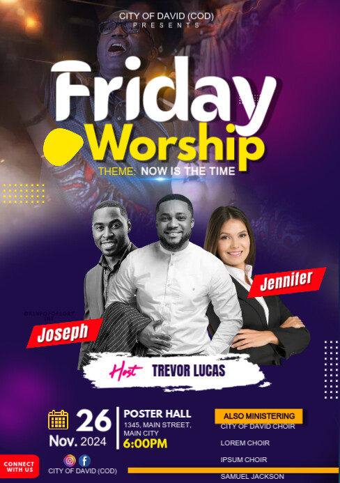 Copy of friday church event | PosterMyWall