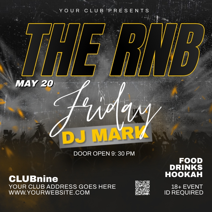 Plantilla de friday club | PosterMyWall