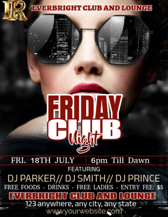 Friday club night Template | PosterMyWall