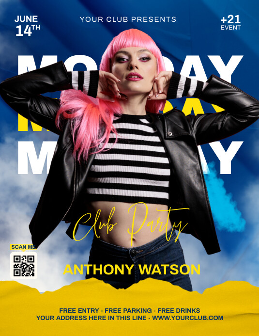 Friday Club Party Ads Template | PosterMyWall