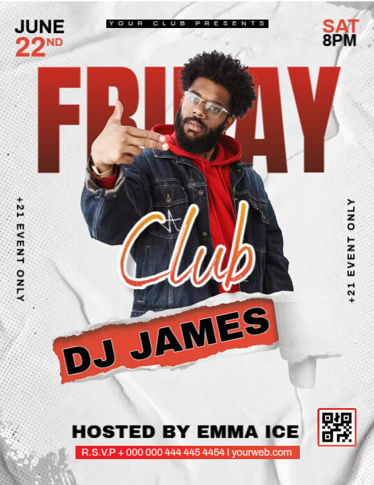 Friday Club Party Ads Template | PosterMyWall