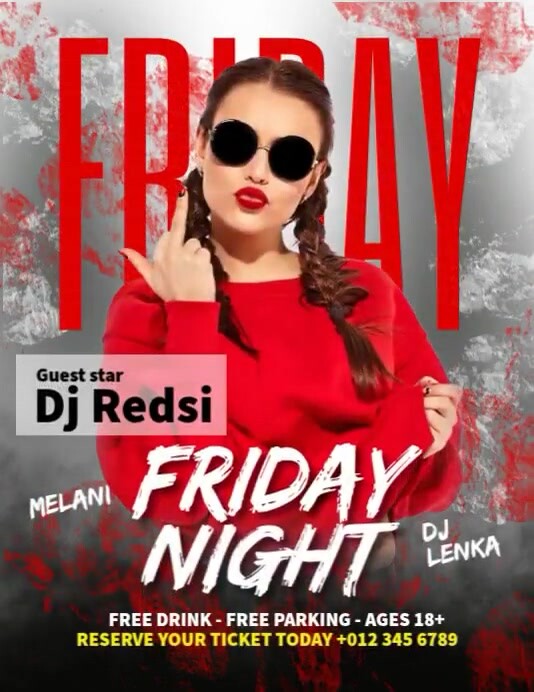Friday Club Party Template | PosterMyWall