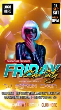 Freaky Friday Club Party Video Template | PosterMyWall