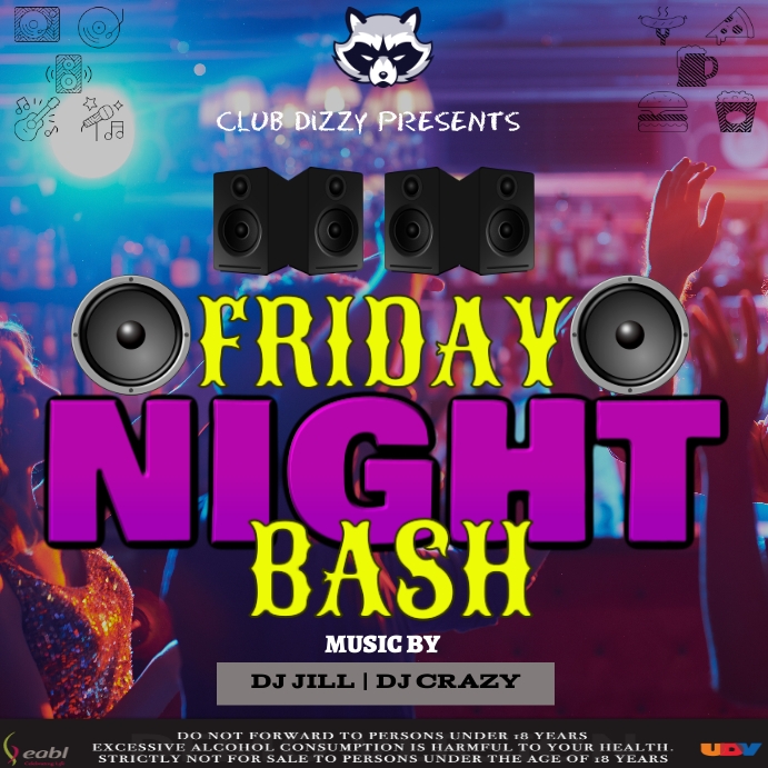 Friday club poster Template | PosterMyWall