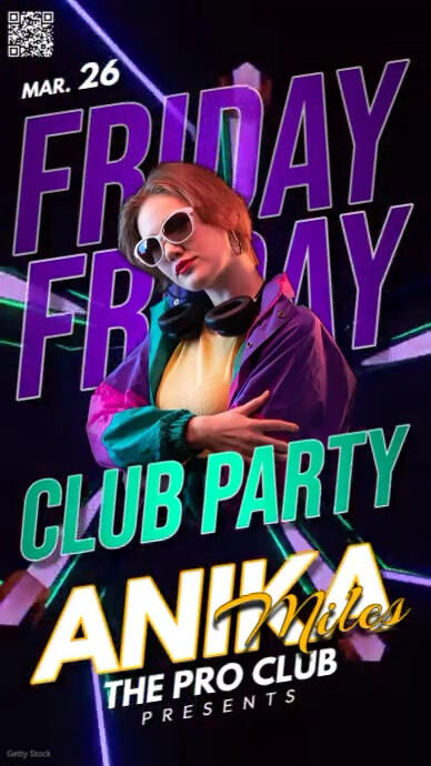 Friday Club Video Template | PosterMyWall
