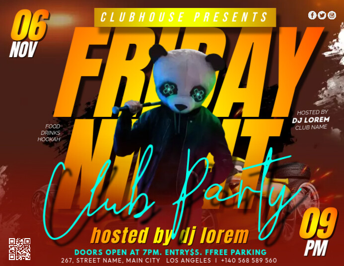 friday club.a Template | PosterMyWall