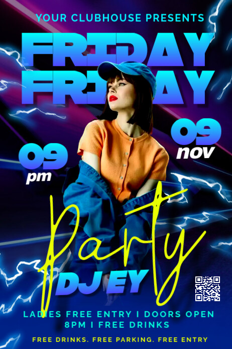 friday club.a Template | PosterMyWall