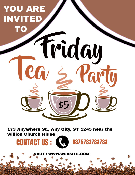 Copy of friday coffee & tea flyer | PosterMyWall