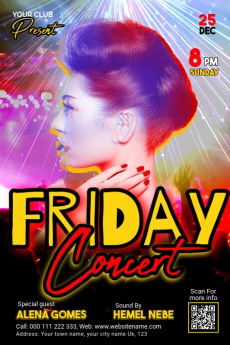 Friday Concert Template | PosterMyWall