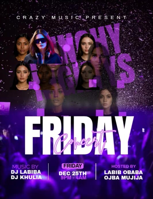 Friday Concert Video Template | PosterMyWall